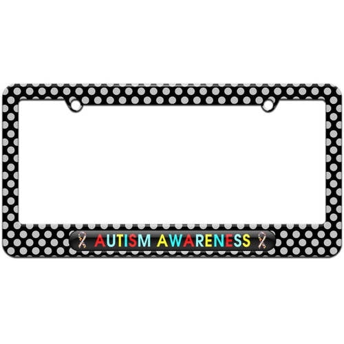 Autism Awareness, Puzzle Ribbons License Plate Tag Frame, Multiple ...
