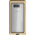 onn. Clear with White and Gold Floral Design Phone Case for Samsung ...