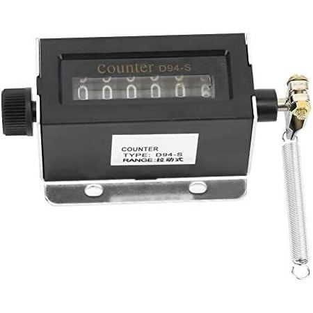 D94-S Mechanical Counter 6 Digit Resettable Rotary Counter Mechanical ...