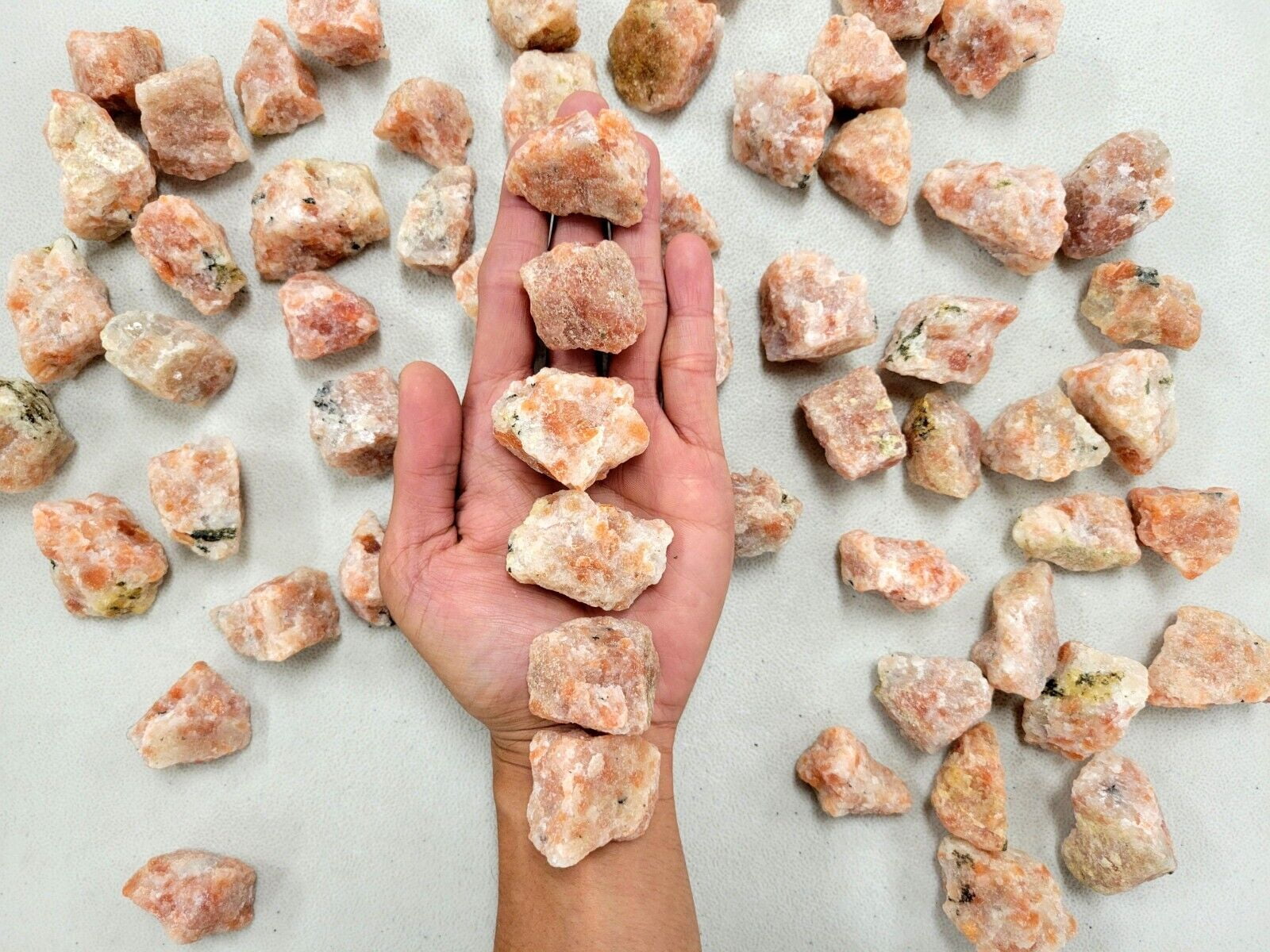 Rough Sunstone Crystals Bulk Rocks Minerals From India for Tumbling ...