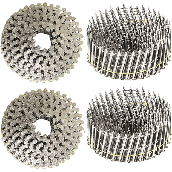 kimllier 3600 Count Coil Siding Nail Full Round Head Wire Collated Coil ...