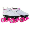 Chicago Ladies Bullet Speed Skates White Classic Quad Roller Skate ...