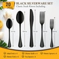 Stainless Steel Flatware Set, 20/40/60/72-Piece Silverware Cutlery Set ...