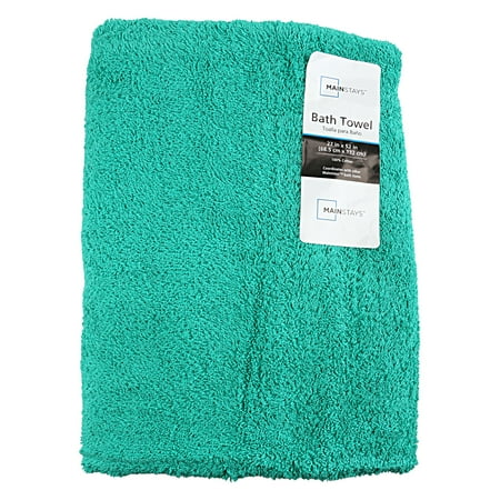 Mainstays Green, Basic Bath Towel, 27 x 52 Inches - Walmart.com