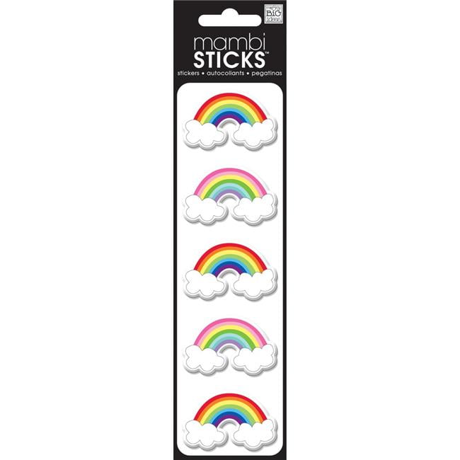 Puffy Stickers-Rainbows - Walmart.com