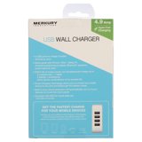 Merkury Innovations 4.9 Amp 4 USB Wall Charger, White - Walmart.com