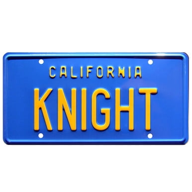Knight Rider Michael Knight's '82 Trans Am 'KITT' KNIGHT Metal Stamped ...
