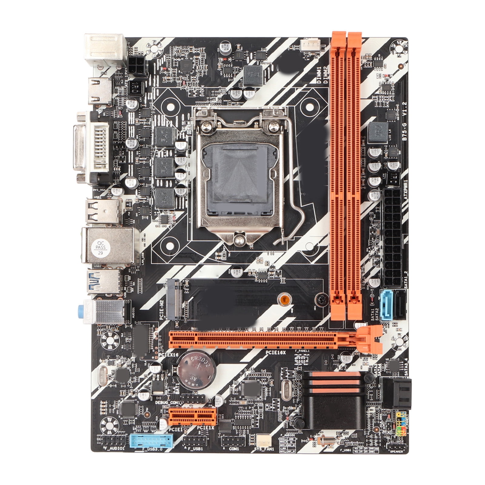 Placa base de escritorio M ATX PCIe 16X 1X LGA1155 Placa base 4Pin ...