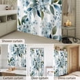 Bathroom Shower Curtain Watercolor Spring Flowers Waterproof Shower ...