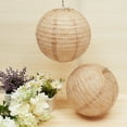48 Pcs Print Burlap Paper Lanterns Round Chinese Paper Lanterns ...