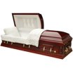 Titan Casket - Satin Series Funeral Coffin in Red - Walmart.com