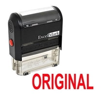 ORIGINAL Self Inking Rubber Stamp - Red Ink (42A1539WEB-R) - Walmart.com