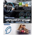 Carbon fiber pattern steering wheel cover - segmented anti-slip ...