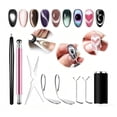 8pcs Cat Eye Nail Magnet Set, Super Strong Double-head Magnet Pen With ...