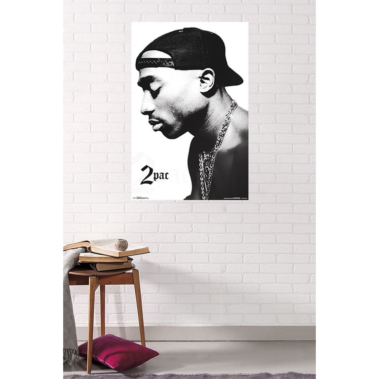 Tupac Black And White Poster
