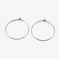 316 Surgical Stainless Steel Hoop Earrings Findings Wine Glass Charms ...