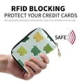 Leather Zipper Card Bag 4.7x3.1x0.8Inch Women's Card Bag Coin Purse ...