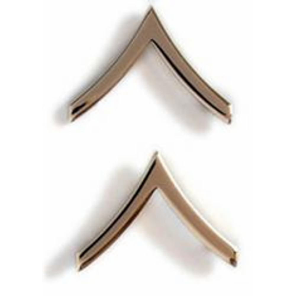 US Army Private Gold Collar Rank Insignia - Walmart.com - Walmart.com