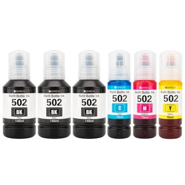 552 Ink Bottles Ecotank 6 Pack ET-8550 ET-8500 Replacement for Epson ...