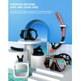 Dry Snorkel Set,Panoramic Wide View Anti-Fog Scuba Diving Mask ...