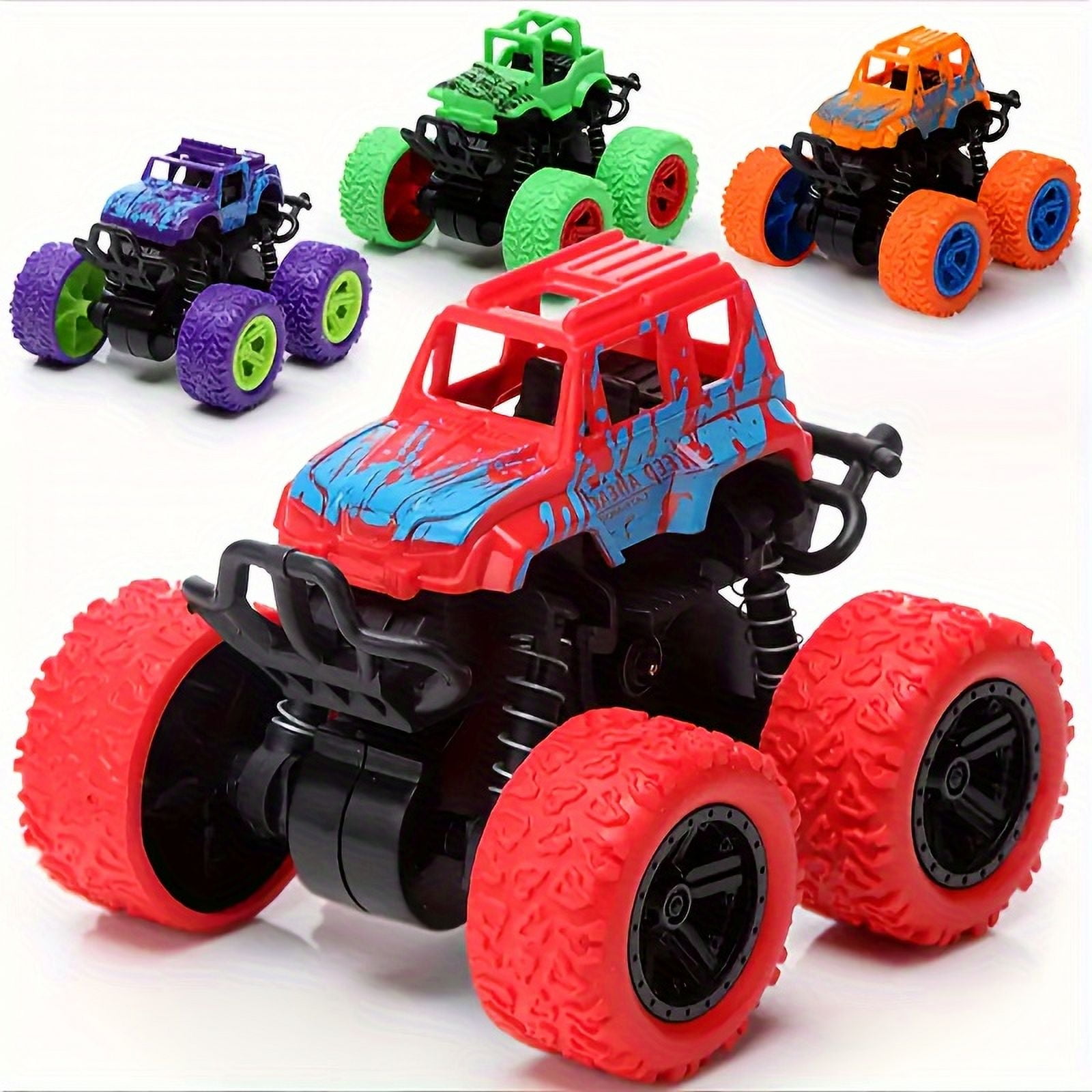 Click here for Addfst 4pcs Friction-Powered Monster Truck Toy Set... prices