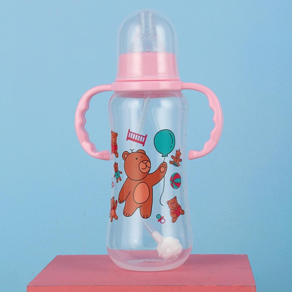 280ml Baby Bottle with Handles, Leakproof Water Bottles for Baby Infant ...