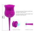 Clitoral Licking Tongue Rose Sex Toy Vibrator Stimulator For Women
