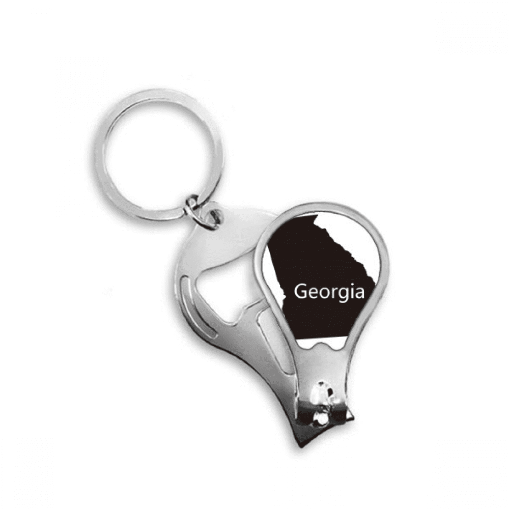America USA Map Outline Fingernail Clipper Cutter Opener Key Chain ...