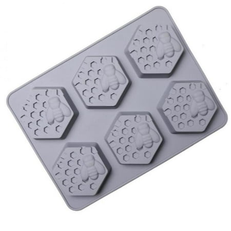 Silicone 6 Pentagonal Bee Soap Mold Honeycomb Cake Mold | Walmart Canada