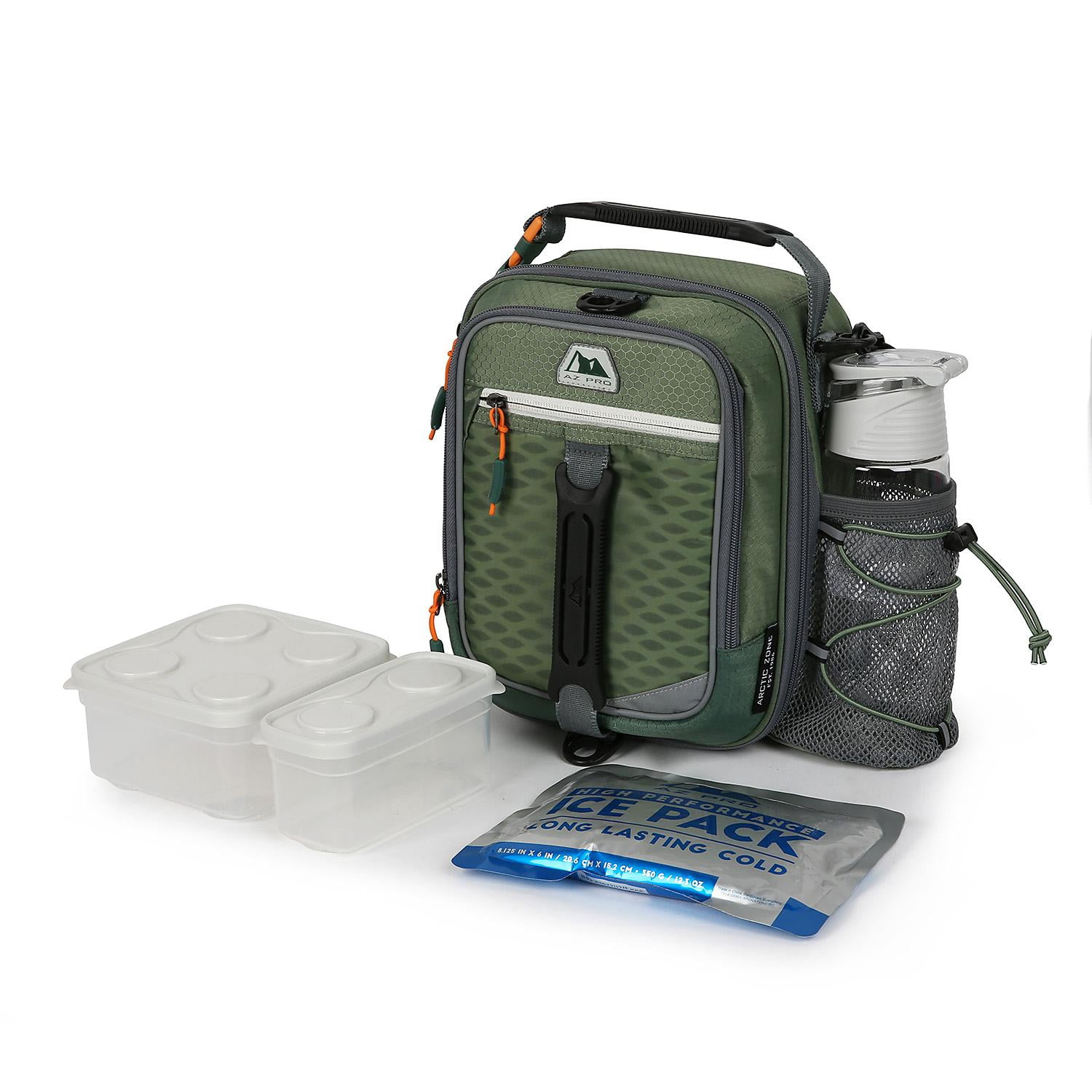 Arctic Zone High-Performance Dual-Compartment Lunch Box - Green ...