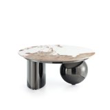 Manhattan Comfort Laurel 2-Piece Modern Coffee Table and End Table Set ...