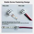 TYHREF-30 Pack 2-Pin 8mm LED Strip Lights Connectors Solderless LED ...