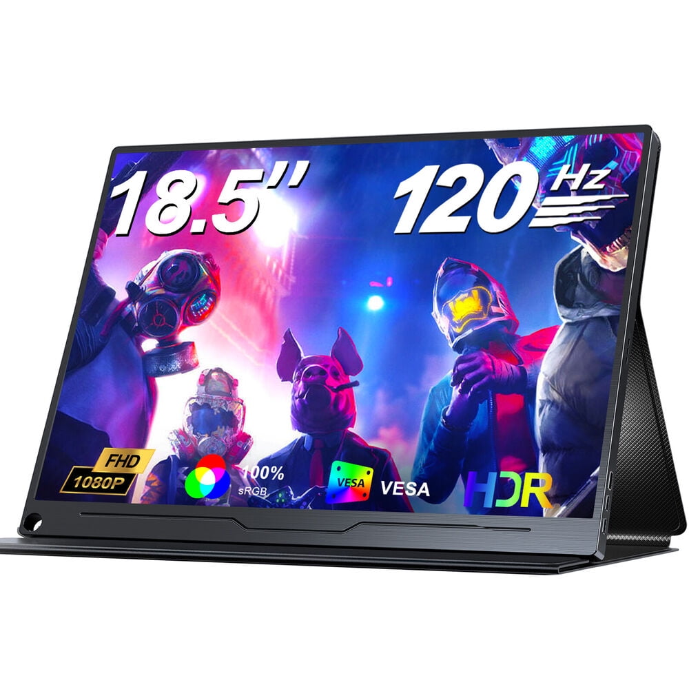 18.5 Inch Portable Monitor 120Hz 100% sRGB 1080P HDR Large Gaming ...