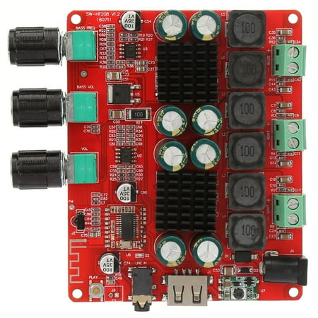 Power Board, DC 10-25V 4.2A Audio Amplifiers 50W+50W+100W With Remote ...
