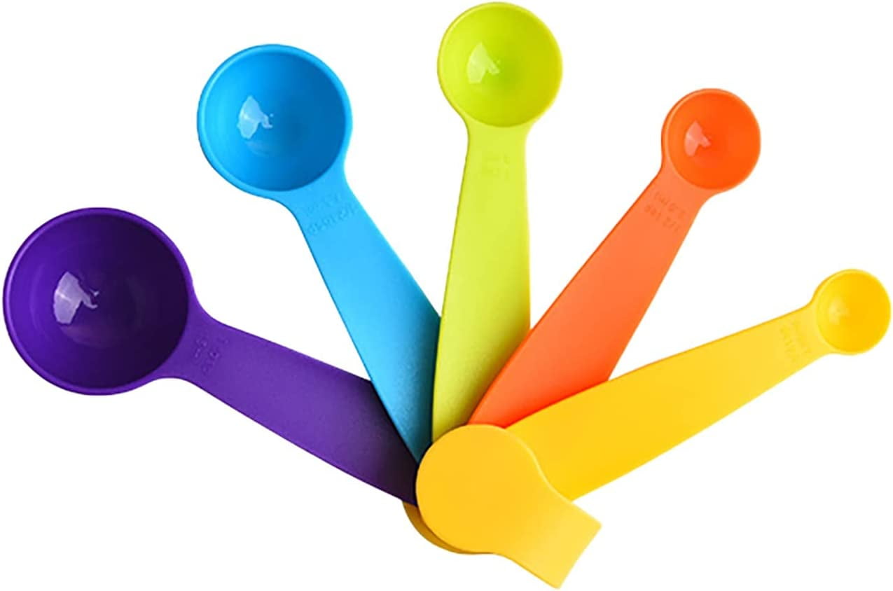 Measuring 5 Weighing Set Rainbow Scale Cup Measuring Spoon Gram Tool ...