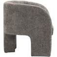 Meridian Furniture Sawyer Grey Chenille Fabric Accent Chair - Walmart.com