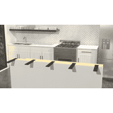 L Bracket Countertop Support Bracket (14 inch, Steel) - Walmart.com