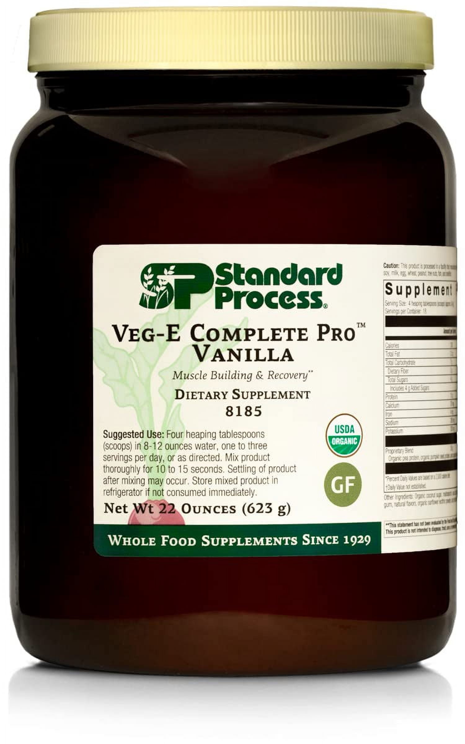 Standard Process Veg-E Complete Pro Vanilla - Whole Food Nail Health, Hair Health and Skin ...
