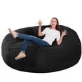 Soft Extra Large Bean Bag Chairs Couch Sofa Cover Lazy Lounger For ...