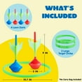 SYNCFUN Lawn Darts Game Set for Kids and Adults with Glow in The Dark ...