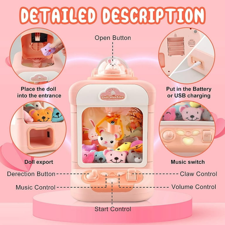 Capybara Vending Machine For Kids Age 5-6 Capybara Mini Claw Machine ...