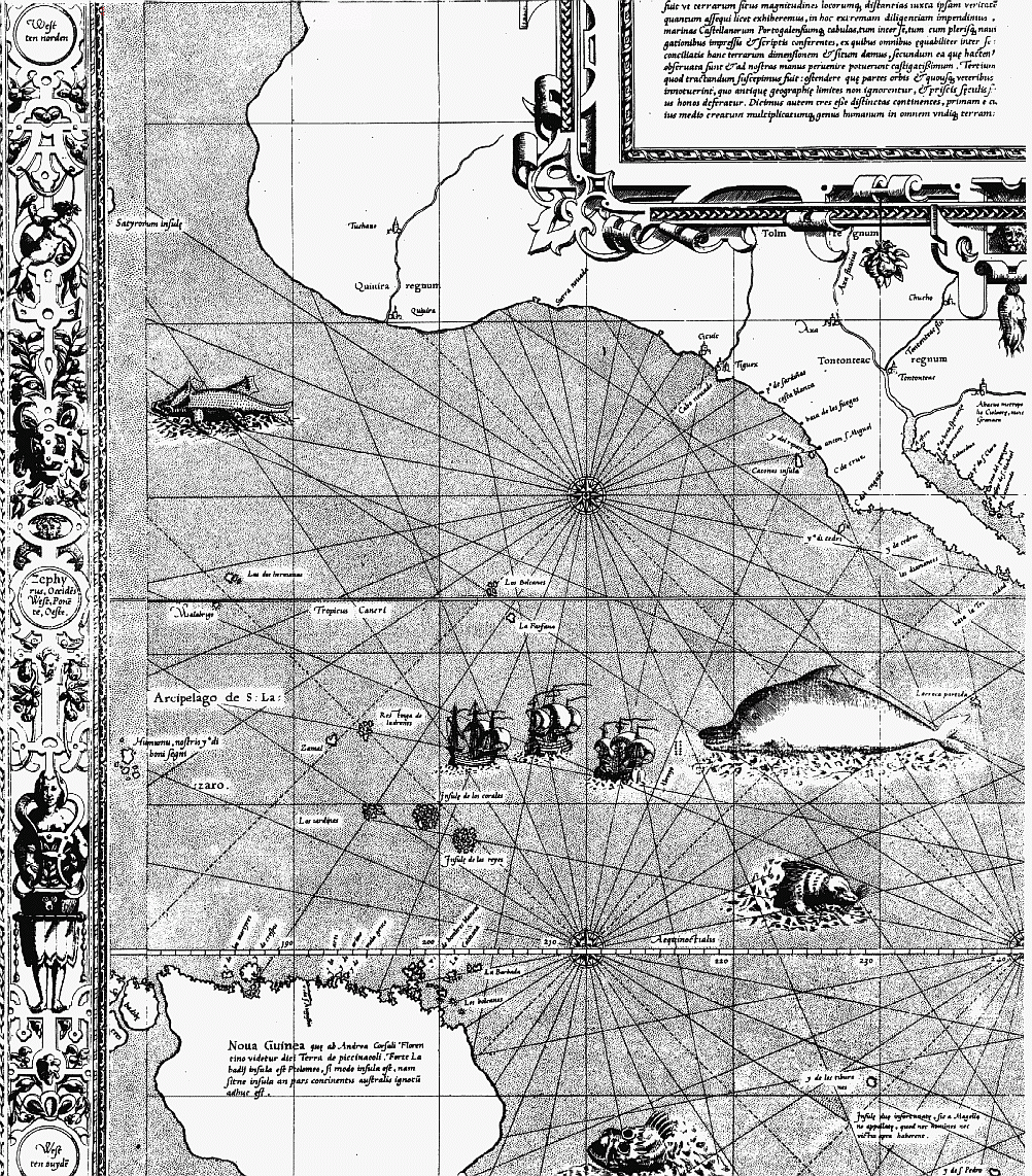 Mercator 1569 world map sheet 07 of 18 - Large MAP Vivid Imagery-12 ...