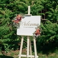 2 Pieces Silk Flowers Hanging Wedding Arch Wreath for Farmhouse Wall ...