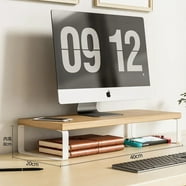 Natwind 2-Tier Office Desktop Printer Stand, Metal Dual Shelves Rack ...