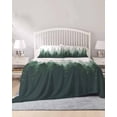 Full Size Green Forest Sheet Sets Nature Woodland Tree Misty Forest ...