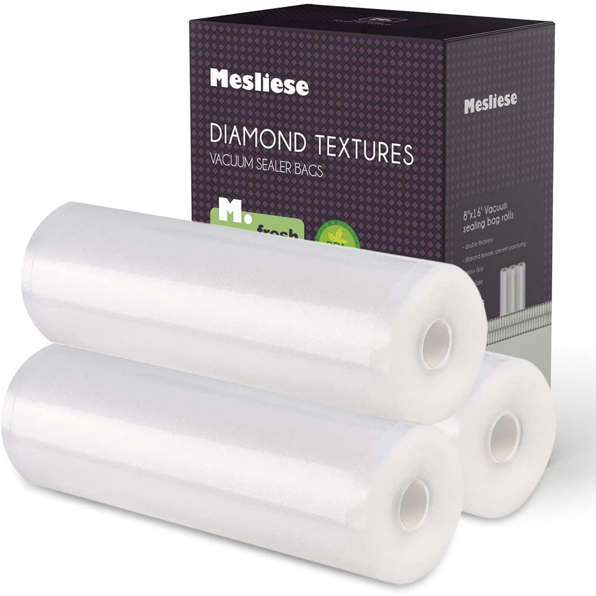 Click here for Essenceab Mesliese Vacuum Sealer Bags Rolls For Cu... prices