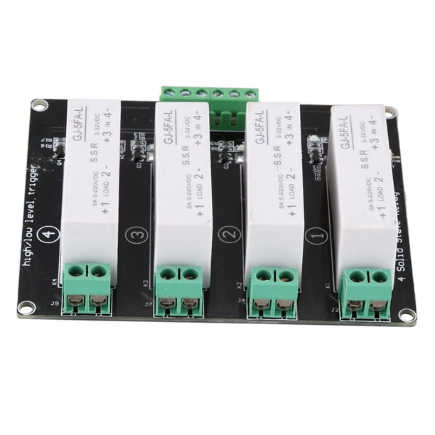 4 Channel SSR Solid State Relay High-low Trigger 5A 3-32V For Arduino ...