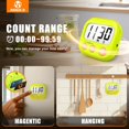 2 Pack Digital Kitchen Timer for Cooking Big Digits Loud Alarm Magnetic ...