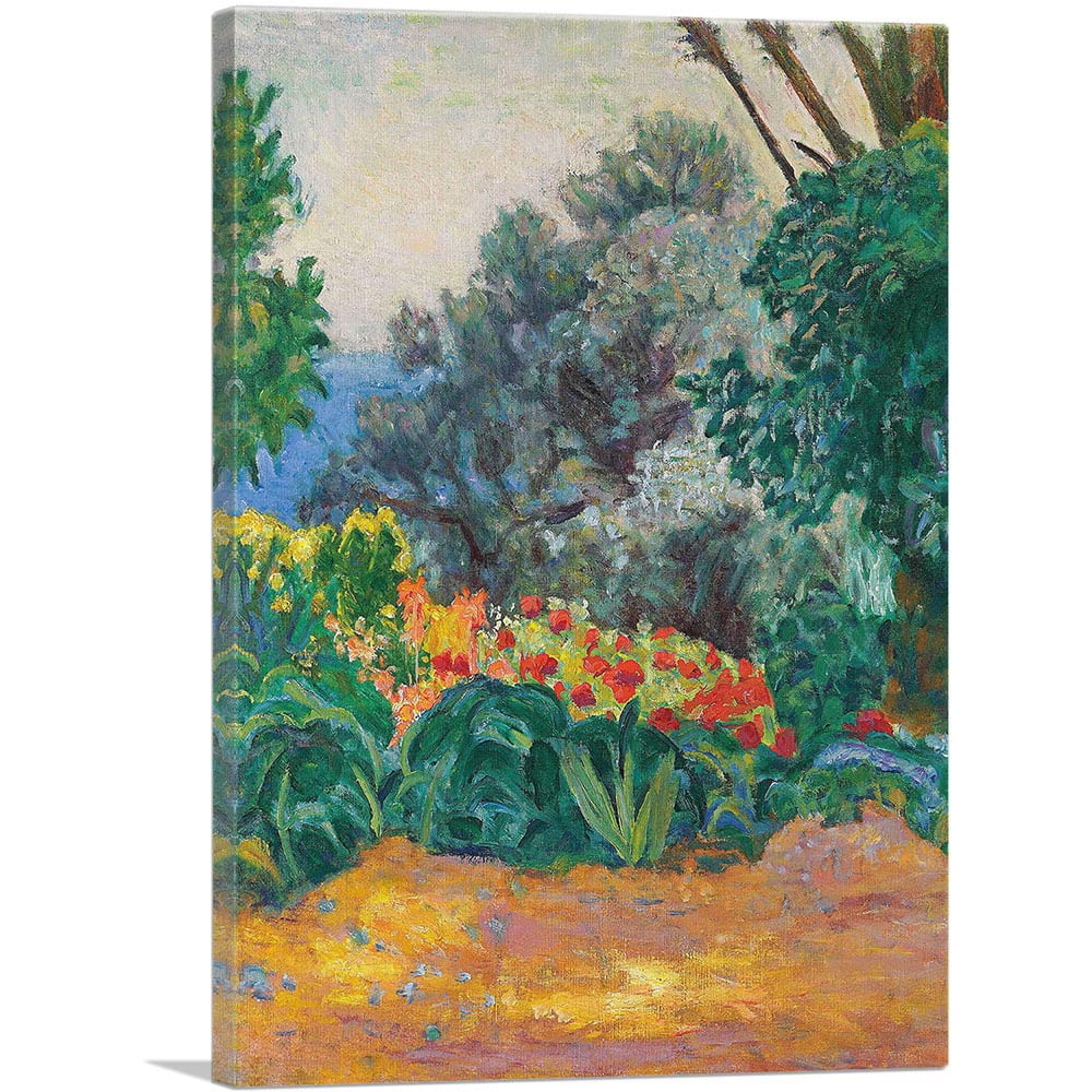 ARTCANVAS Flower Garden Corner 1912 Canvas Art Print by Pierre Bonnard ...