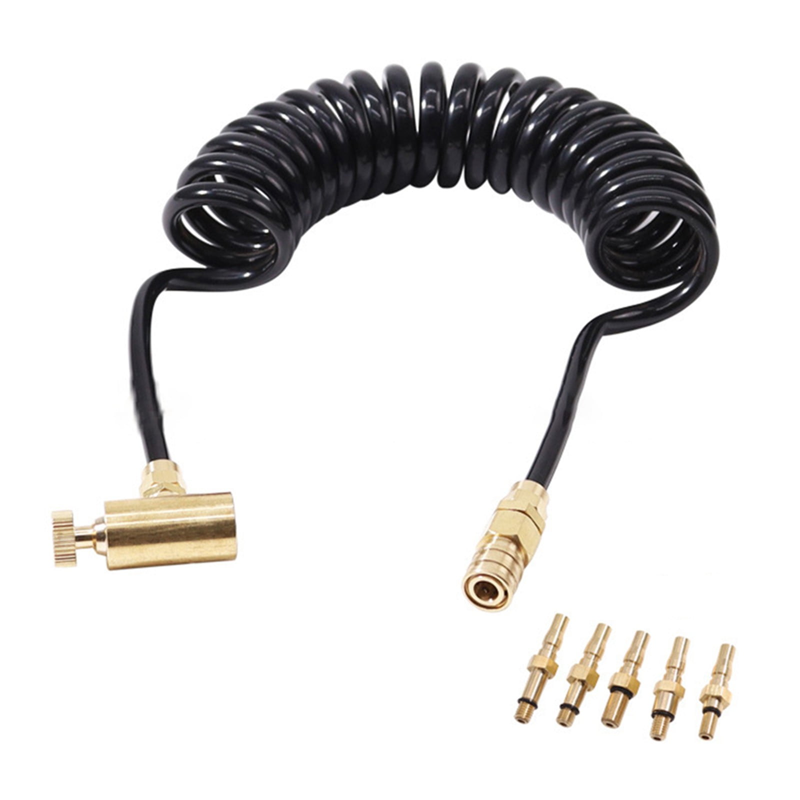 Green Gas Adapter Tube Gas Bottle Replenish Adapter Set With 5Pcs Brass ...